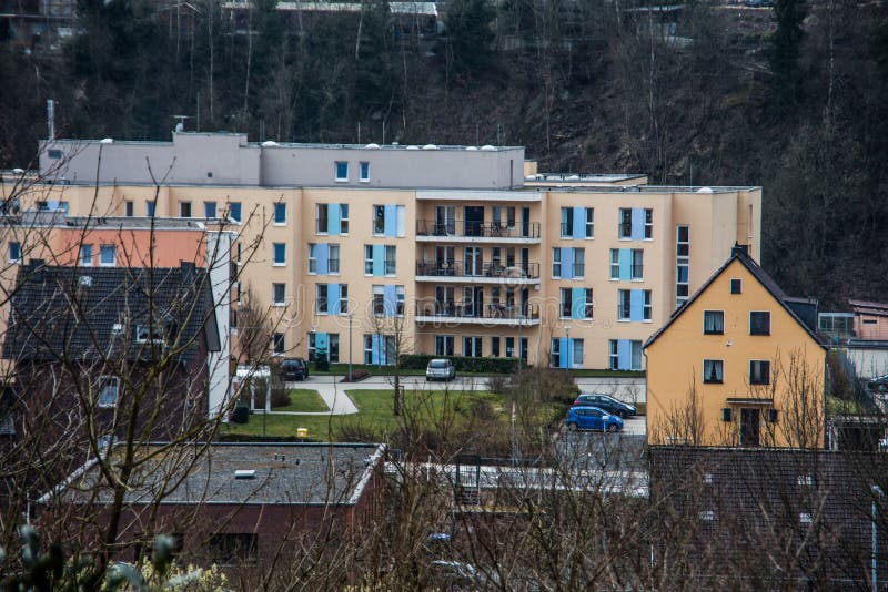 Colorful High-rise Buildings Stock Photo - Image of colorful, balconies ...
