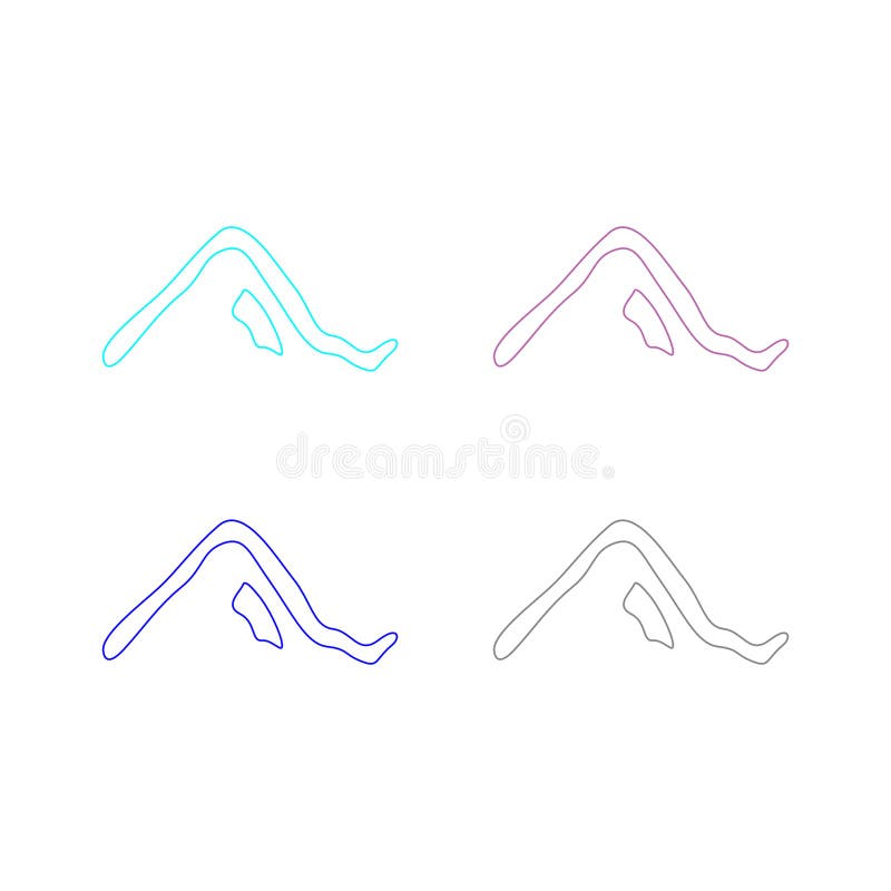 Colorful Hills Design Elements Stock Vector - Illustration of colorful ...