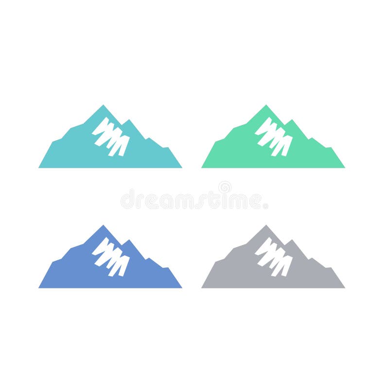 COLORFUL HILLS SIGN SYMBOL LOGO VECTOR Stock Vector - Illustration of ...