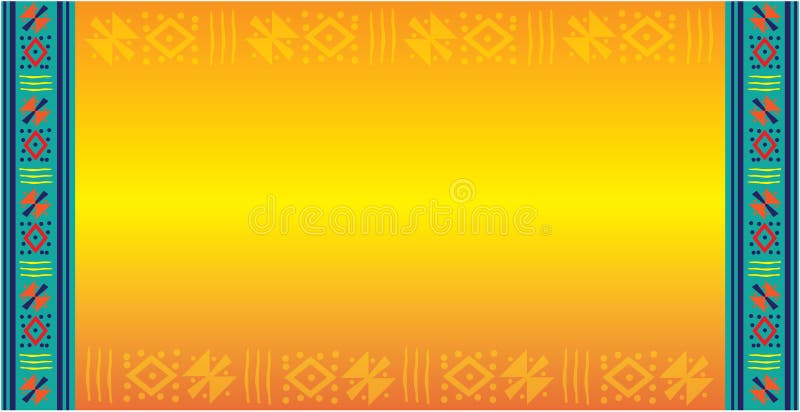 Hispanic/Latino Themed Frame Border Stock Illustration - Illustration ...