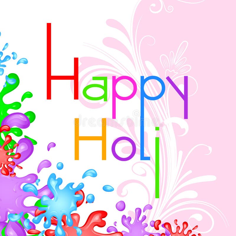 Colorful Holi Background stock vector. Illustration of graphic - 37564548