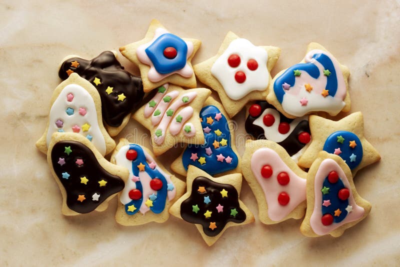 Colorful holiday cookies stock image. Image of season - 34562363
