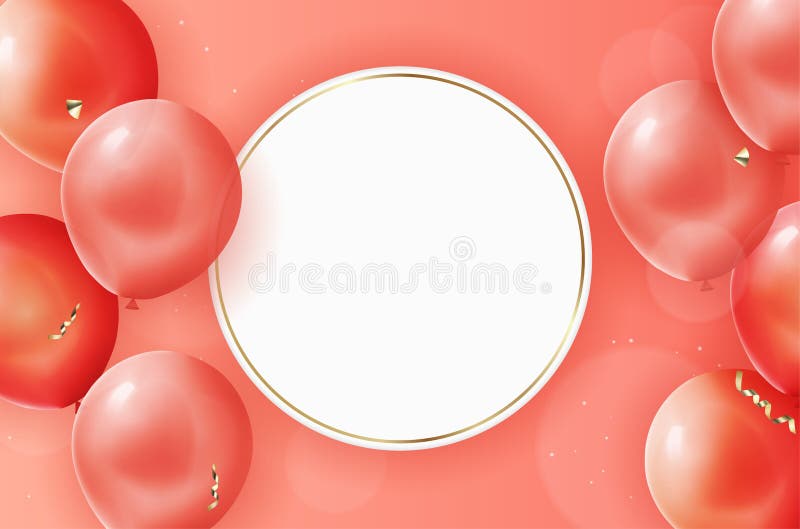 Colorful Holiday Party Balloons Vector Illustration. EPS10 Stock Vector ...