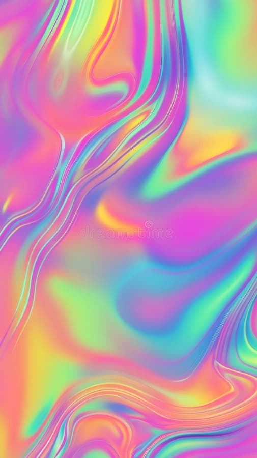 Colorful Holographic Gradient Background Creating Swirling Abstract ...
