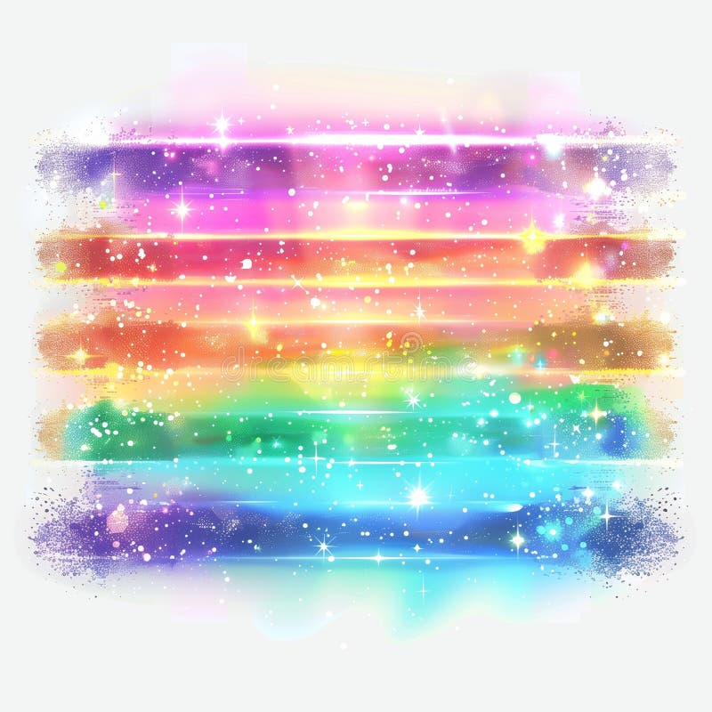 Colorful Holographic Gradient with Sparkles and Light Effects Stock ...