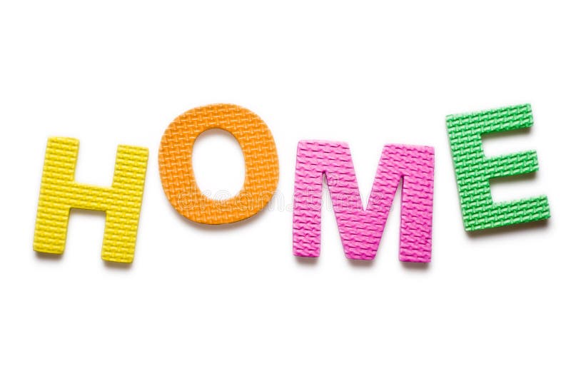 Colorful Home stock photo. Image of orange, type, artwork - 3307898