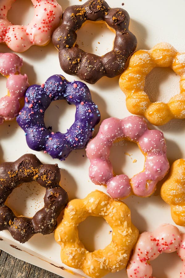 Colorful Homemade Mochi Donuts Stock Image - Image of rice, cake: 317319307