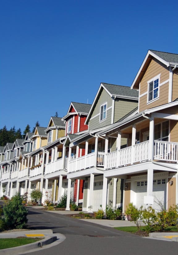 Colorful Homes stock photo. Image of apartment, home - 11671068