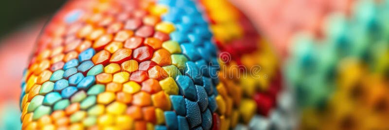 Colorful Honeycomb Patterns on Vibrant Textured Surfaces Create a ...