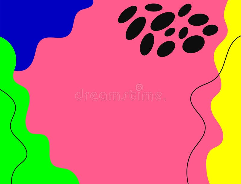 Colorful Horizontal Background with Abstract Shapes. Modern Template ...