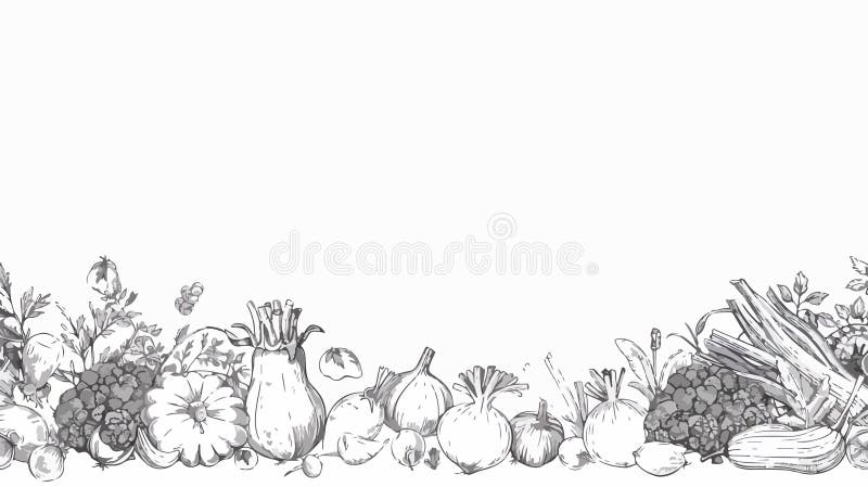 Colorful Horizontal Background with Various Fresh Vegetables in High ...