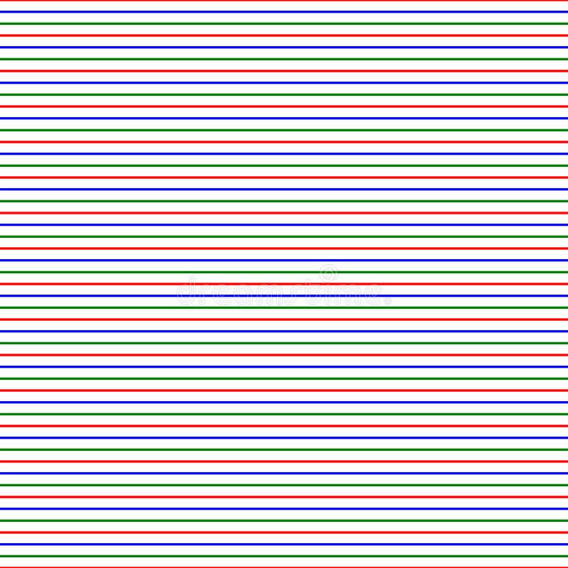 Colorful Horizontal Lines Fabric Pattern on White Background Vector ...