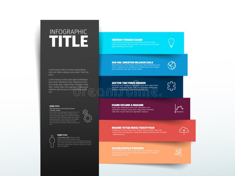 Colorful Horizontal Multipurpose Infographic Design Template Stock ...