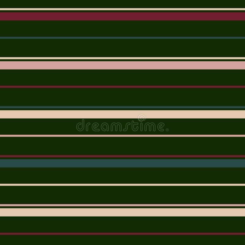 Colorful Horizontal Stripes Pattern. Simple Seamless Texture with ...