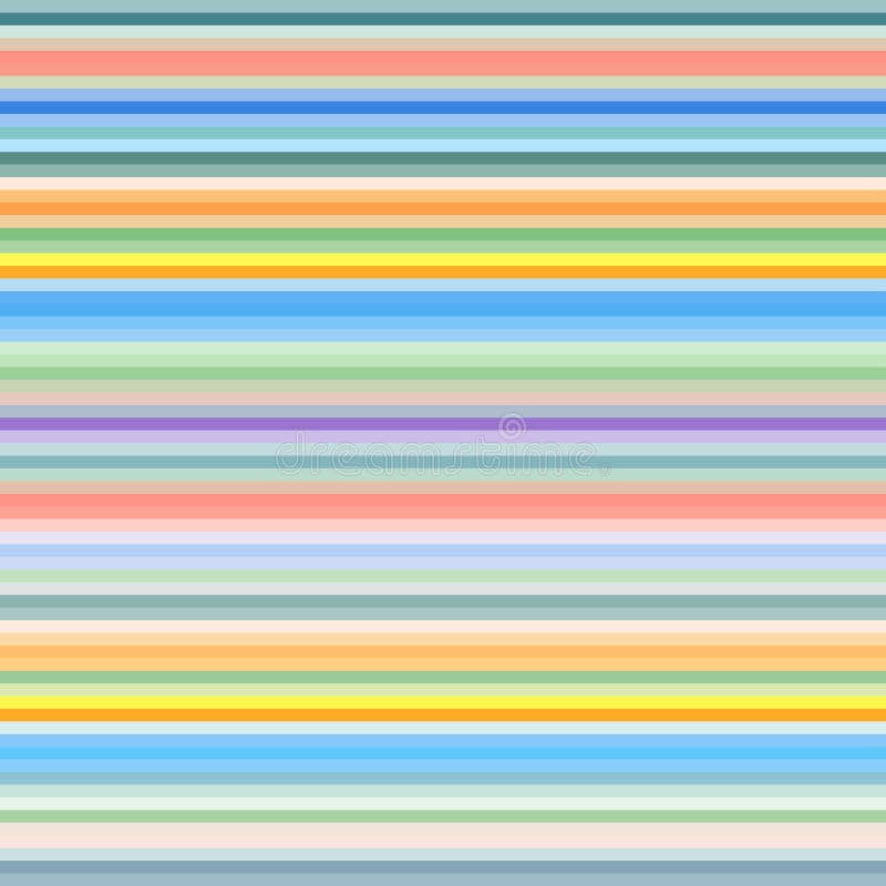Colorful Horizontal Stripes. Simple Seamless Pattern Stock Vector ...