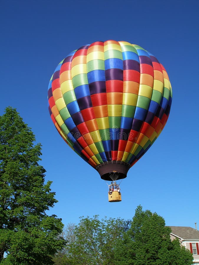 Colorful hot air balloon stock image. Image of leisure - 4194743