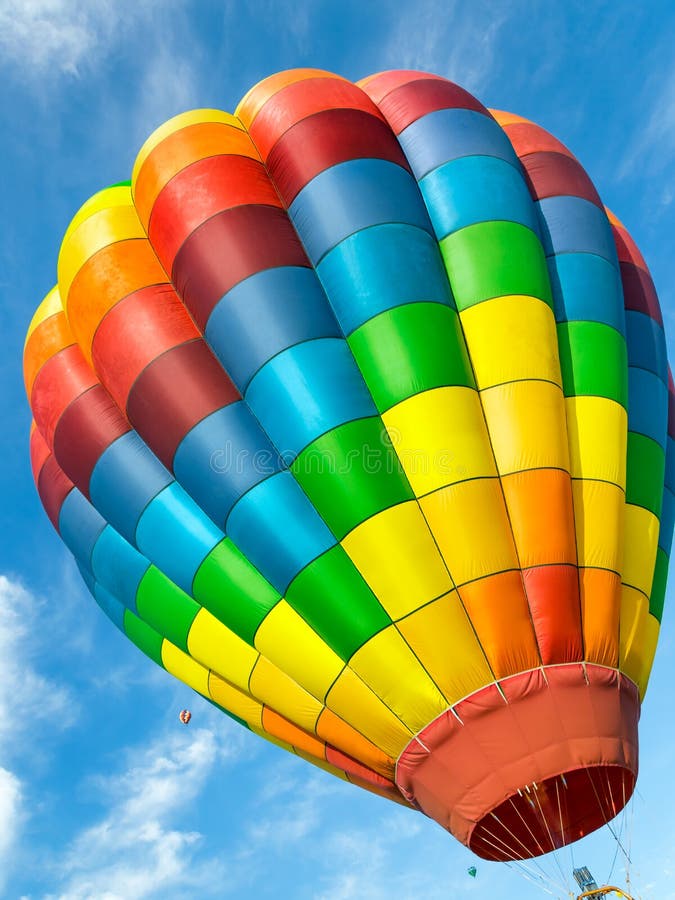 Colorful hot air balloon stock image. Image of ballooning - 28346685