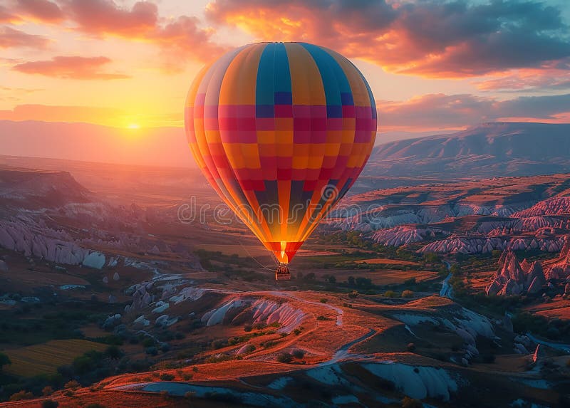 Colorful hot air balloons stock illustration. Illustration of balloons ...