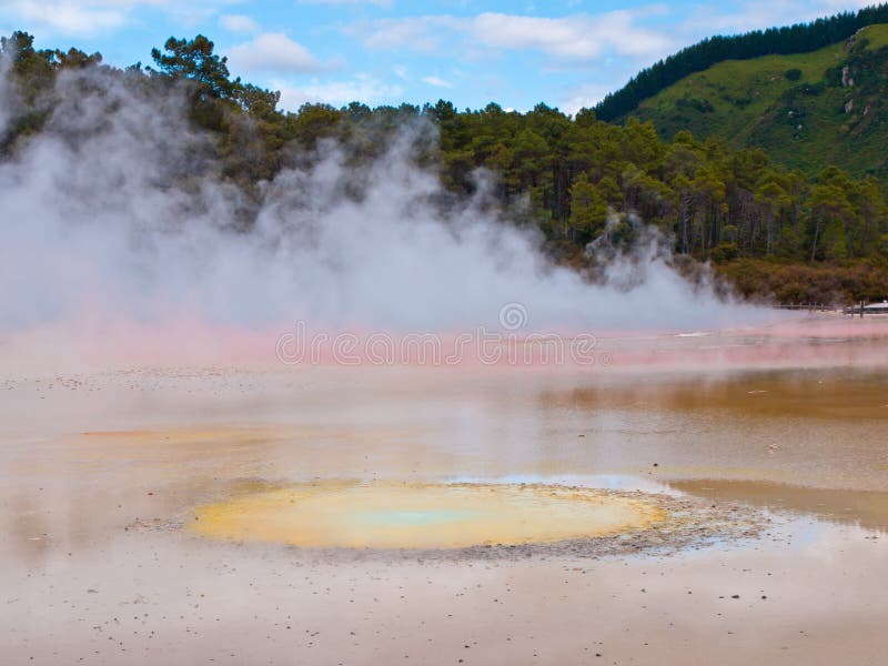 Colorful hot water spring stock image. Image of geothermal - 27057351