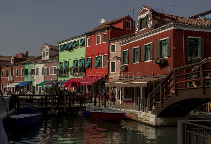 The Colorful Houses of the Island of Burano. Stock Photo - Image of ...