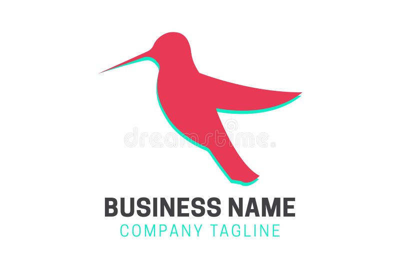 Colorful Hummingbird Silhouette Logo Stock Vector - Illustration of ...