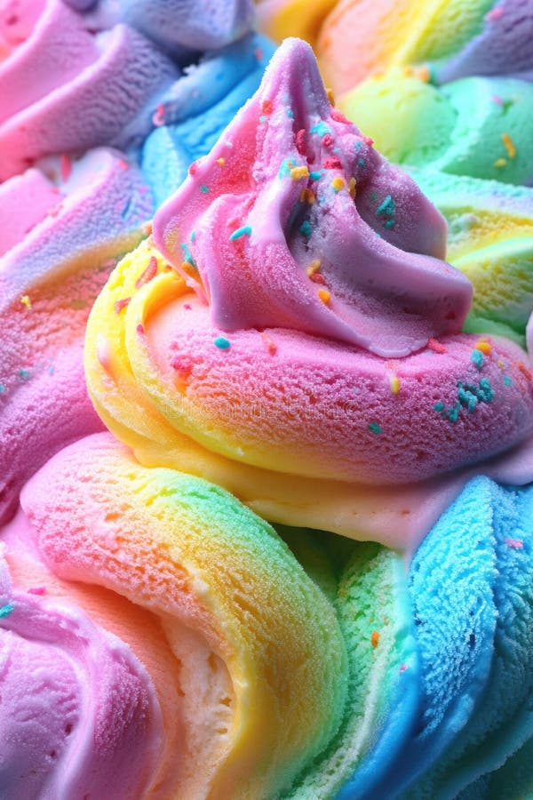 Colorful Ice Cream Cones stock photo. Image of refreshing - 359960208