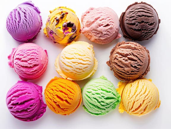 Colorful Ice Cream Cones stock photo. Image of colorful - 366950776