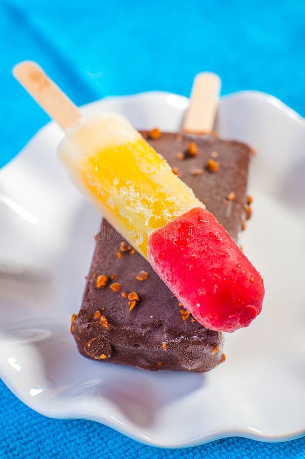 Colorful ice cream pops stock image. Image of delicious - 27034873