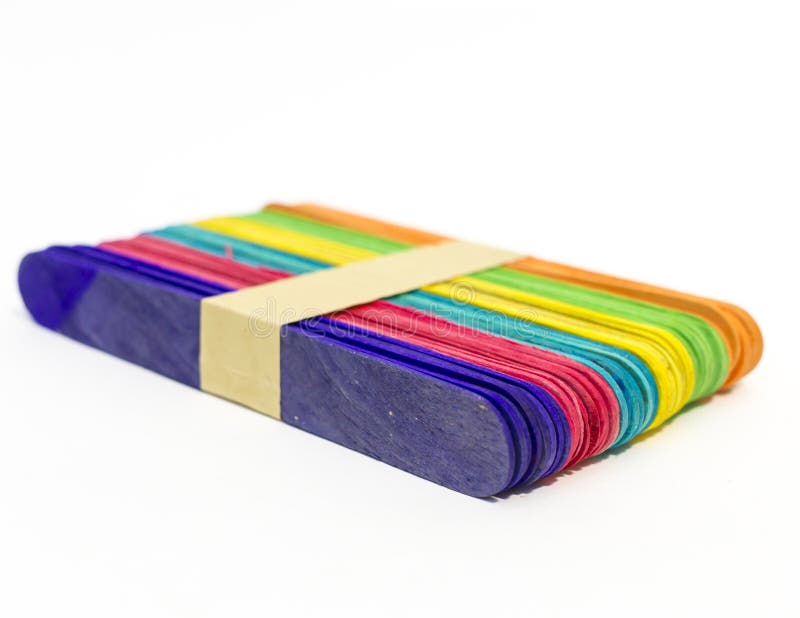 Colorful ice cream sticks stock photo. Image of object - 39344134