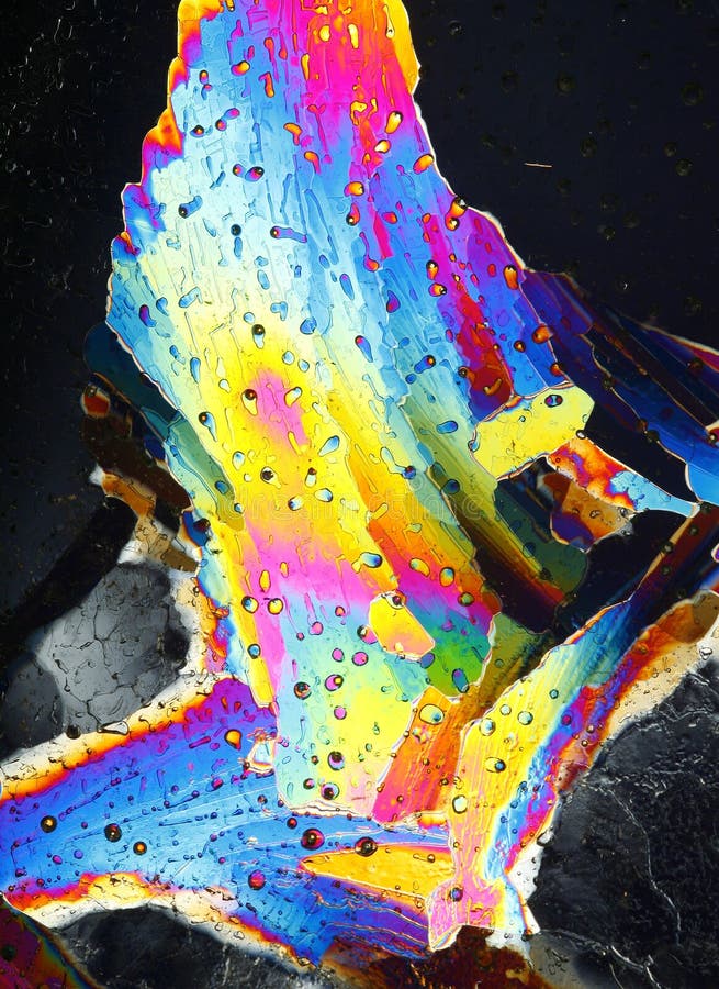Colorful ice crystals stock image. Image of polarized - 7741345