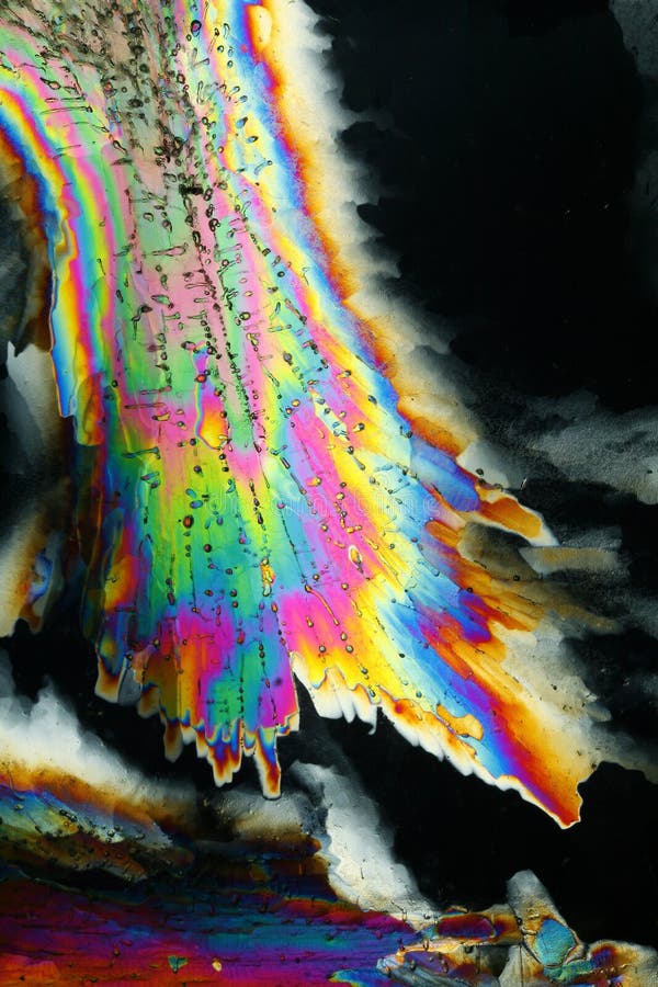 Colorful ice crystals stock photo. Image of microscopic - 7750894