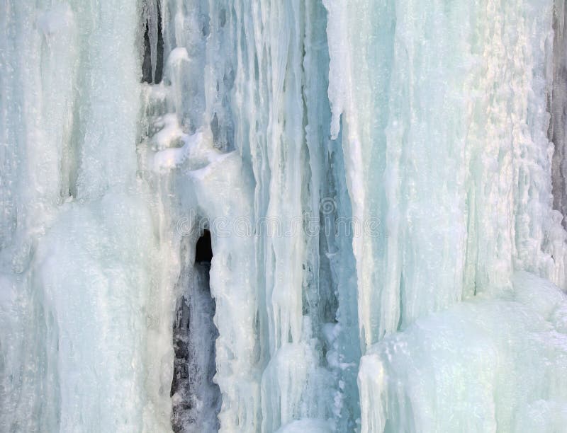 Colorful Icefall in winter stock photo. Image of nature - 110586322