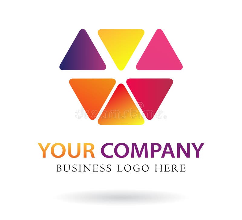 Colorful,icon,logo Triangle, Vector File Eps Stock Illustration ...