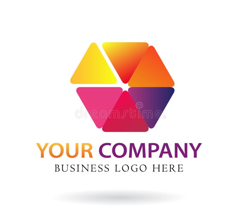 Colorful,icon,logo Triangle, Vector File Eps Stock Illustration ...