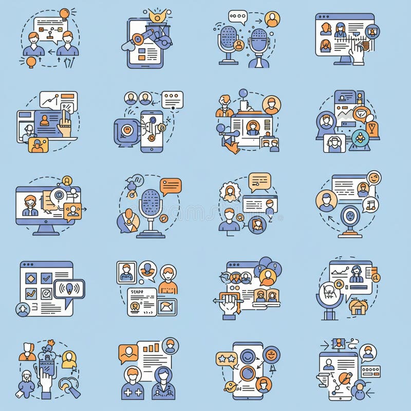 Depicting Digital Communication Stock Illustrations – 26,141 Depicting ...