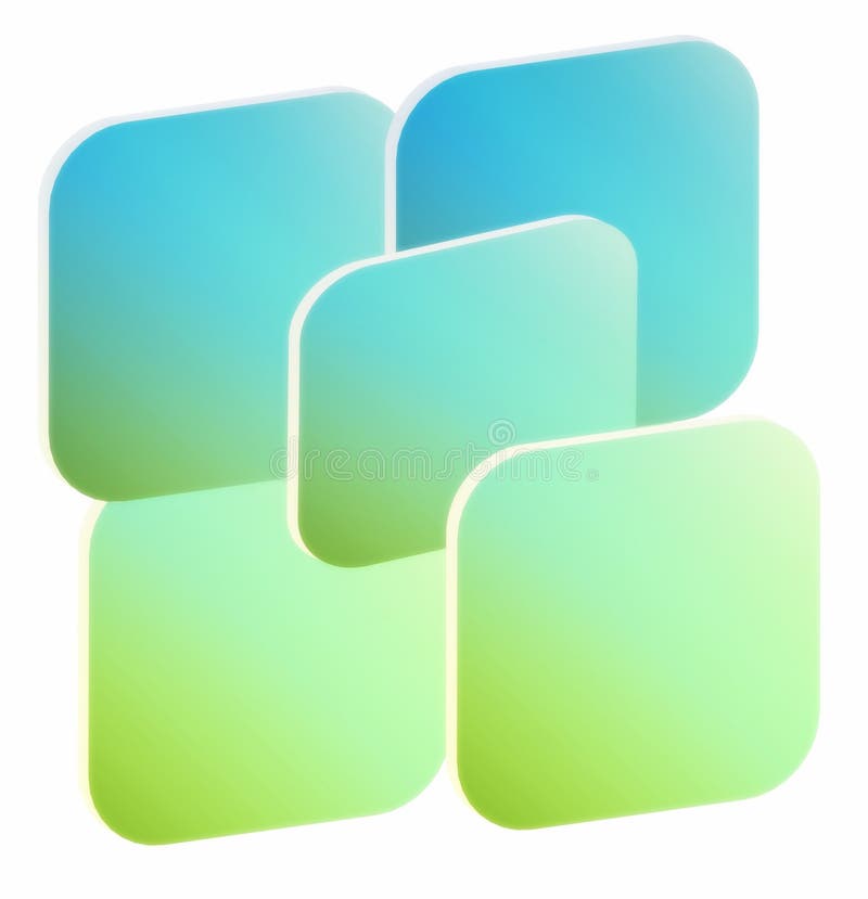 Colorful Icons for Websites on a White Background. Stock Illustration ...