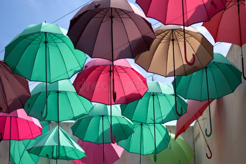 Colorful Ideas in Flight Like a Rainbow Editorial Stock Image - Image ...