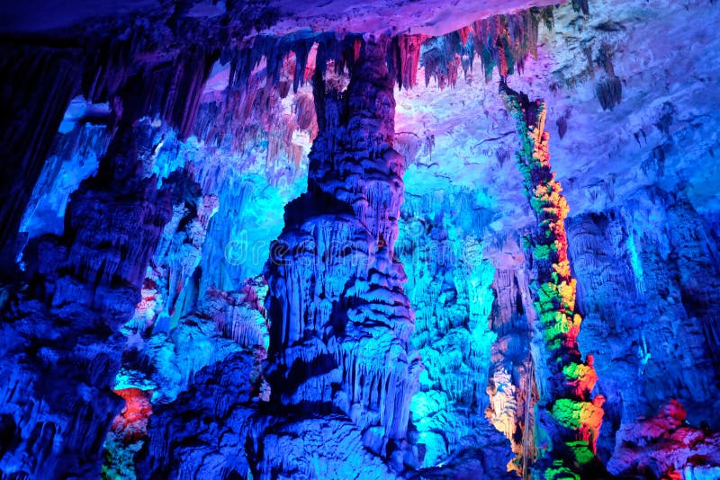 Stalactites Different Colors Cave Stock Photos - Free & Royalty-Free ...