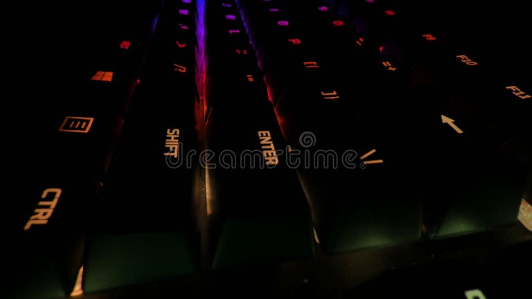 Colorful Illuminated Computer Keyboard - LED-designed Hardware Stock ...