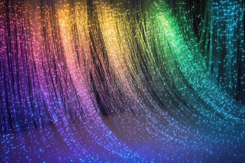 Colorful Illuminated Strands Create a Vibrant Atmosphere for ...