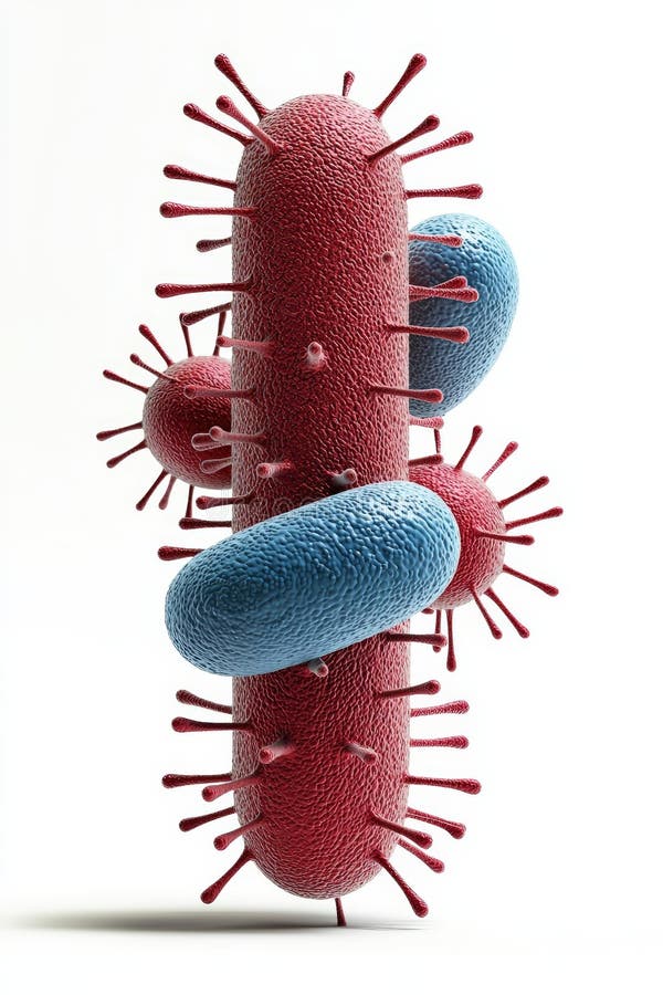 A Colorful Illustration of Bacteria Showcasing Its Unique Shapes and ...