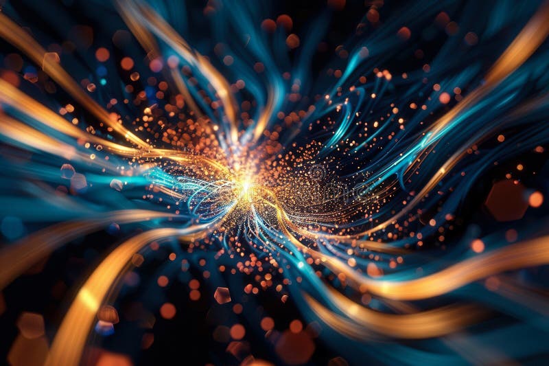 Scientific Physics Concept Illustration - Detailed Art Stock Image ...