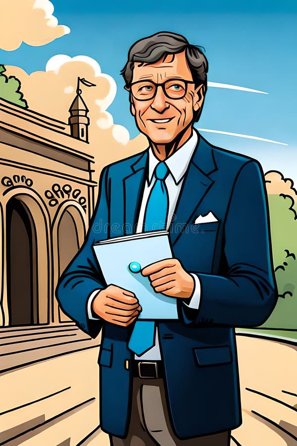 Bill Gates Cartoon Stock Illustrations – 55 Bill Gates Cartoon Stock ...