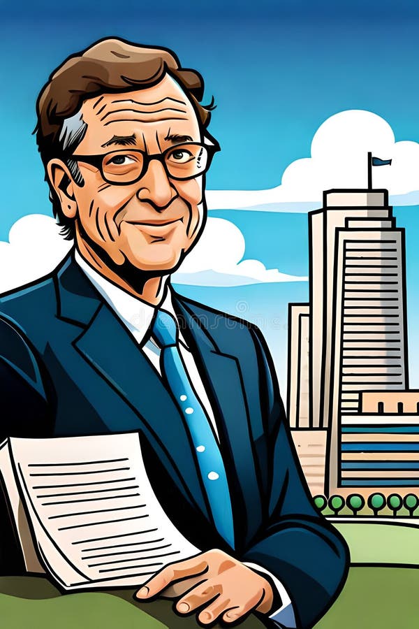 Bill Gates Cartoon Stock Illustrations – 55 Bill Gates Cartoon Stock ...