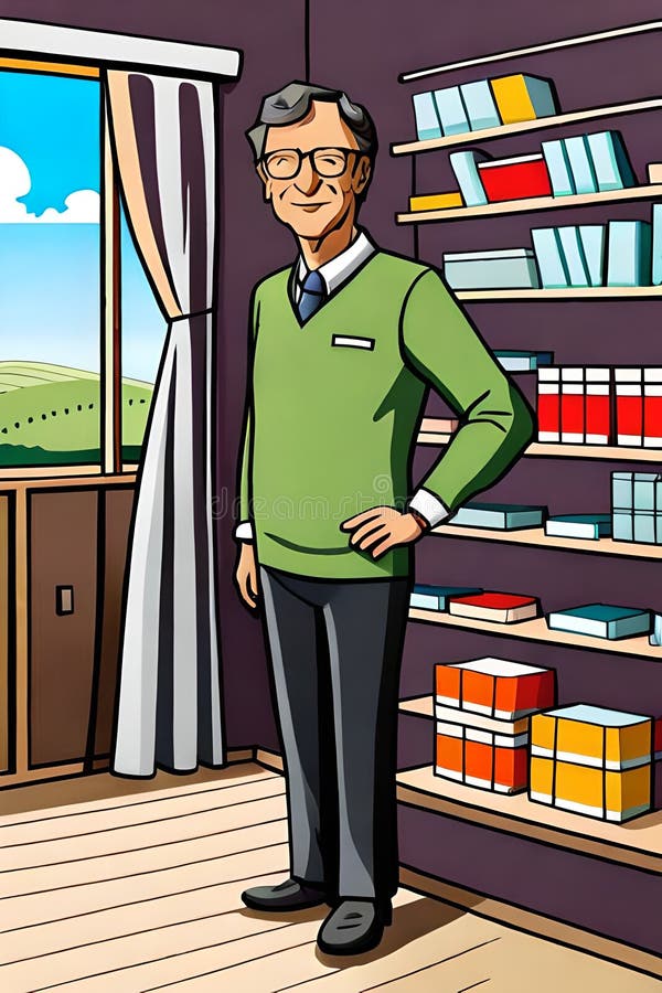 Bill Gates Cartoon Stock Illustrations – 55 Bill Gates Cartoon Stock ...