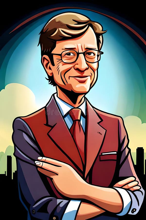 Bill Gates Cartoon Stock Illustrations – 55 Bill Gates Cartoon Stock ...