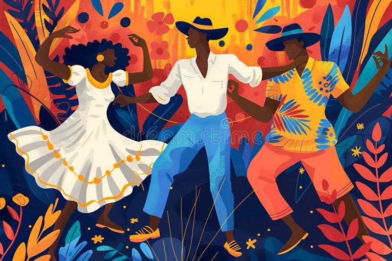 Illustration of People Celebrating Juneteenth Stock Illustration ...