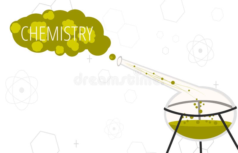 Colorful Illustration with Scientific Instruments and Equipment for ...