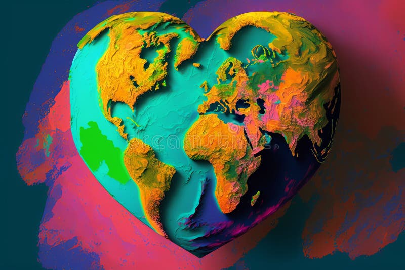 A Heart for the Environment, Generative AI Stock Image - Image of ...