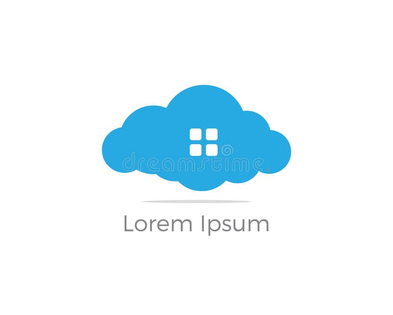 Cloud Home Vector Logo, Creative Studio, Software House Illustration ...